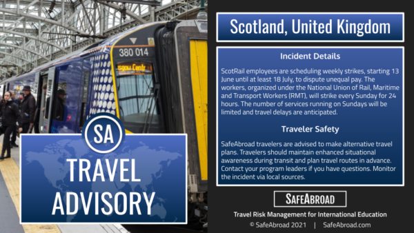 ScotRail Employees Strikes Until July 18 to Cause Possible Travel ...