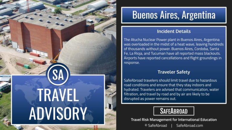 Atucha Nuclear Power plant in Buenos Aires, Argentina was overloaded on ...