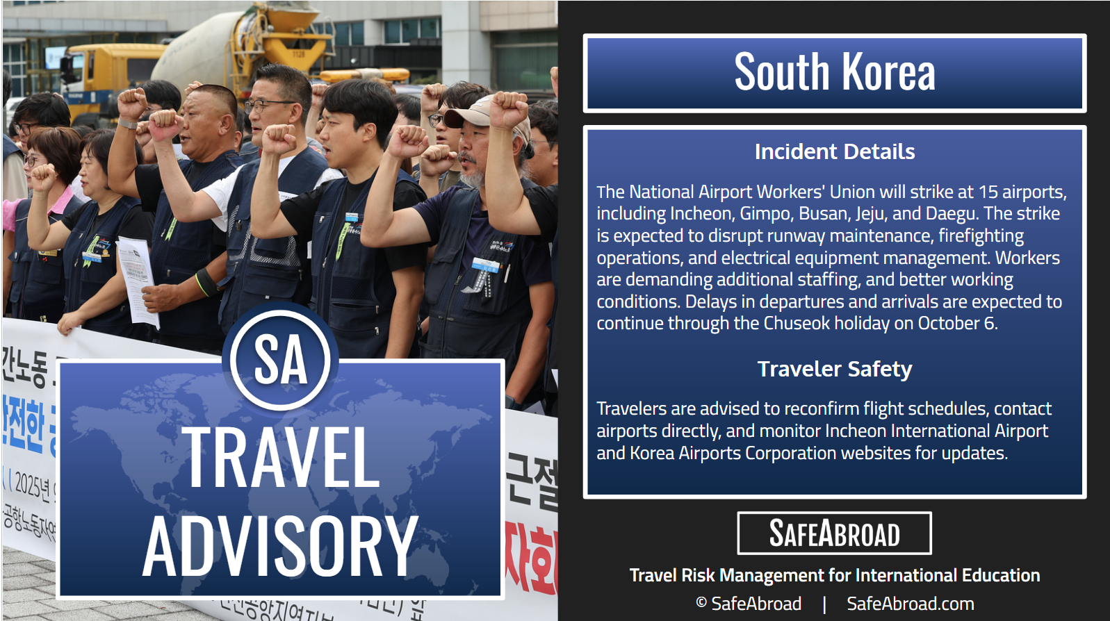 Airport workers to strike nationwide across South Korea from September ...